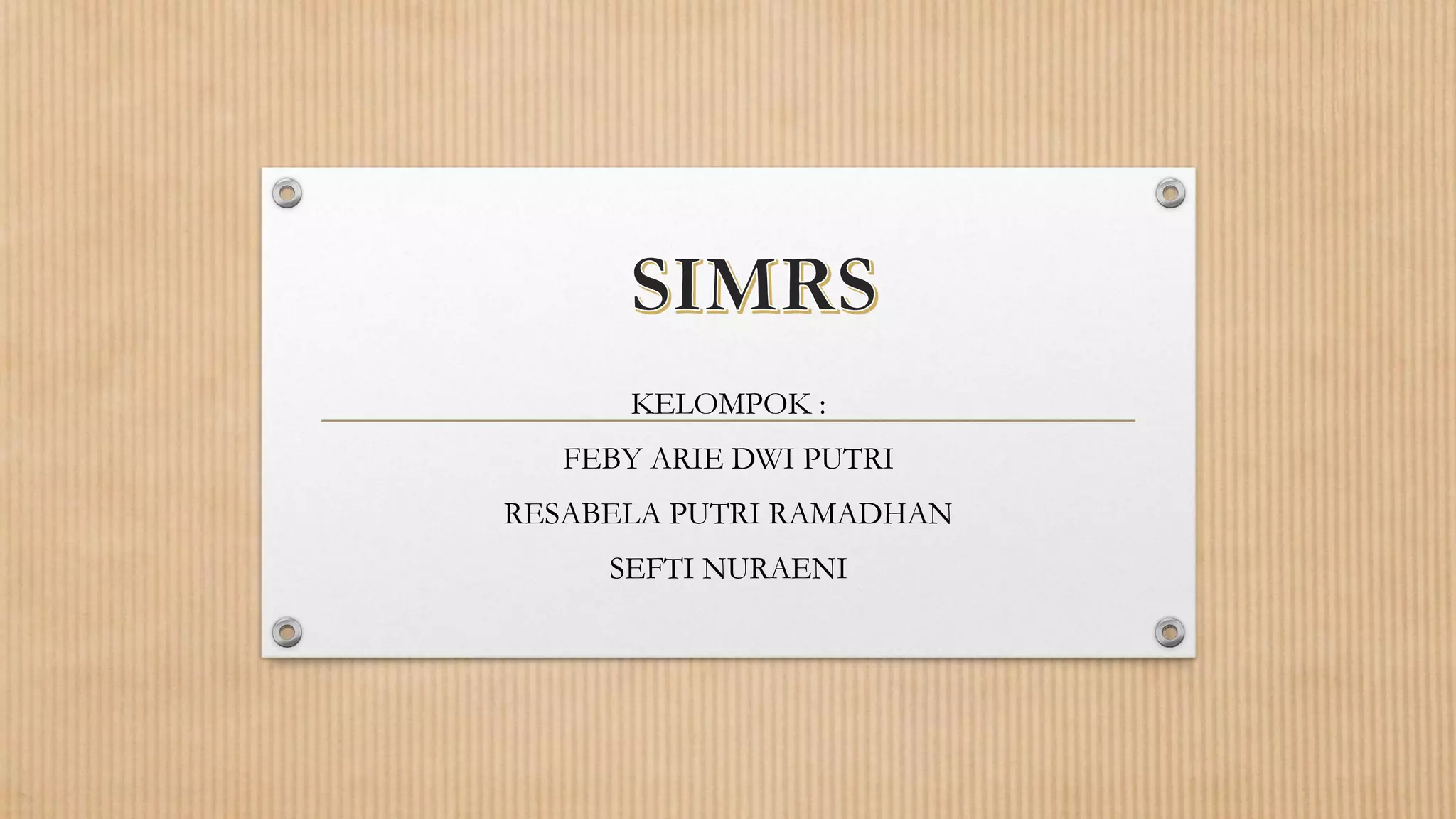 SIMRS | PPT