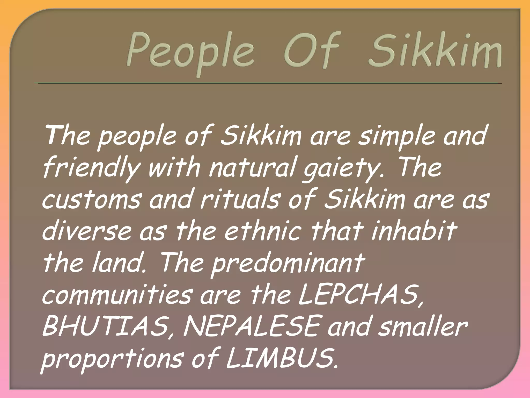 Sikkim | PPT