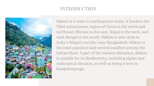 SIKKIM.pptx india sikkim geography presentation | PPTX | Asia Travel ...