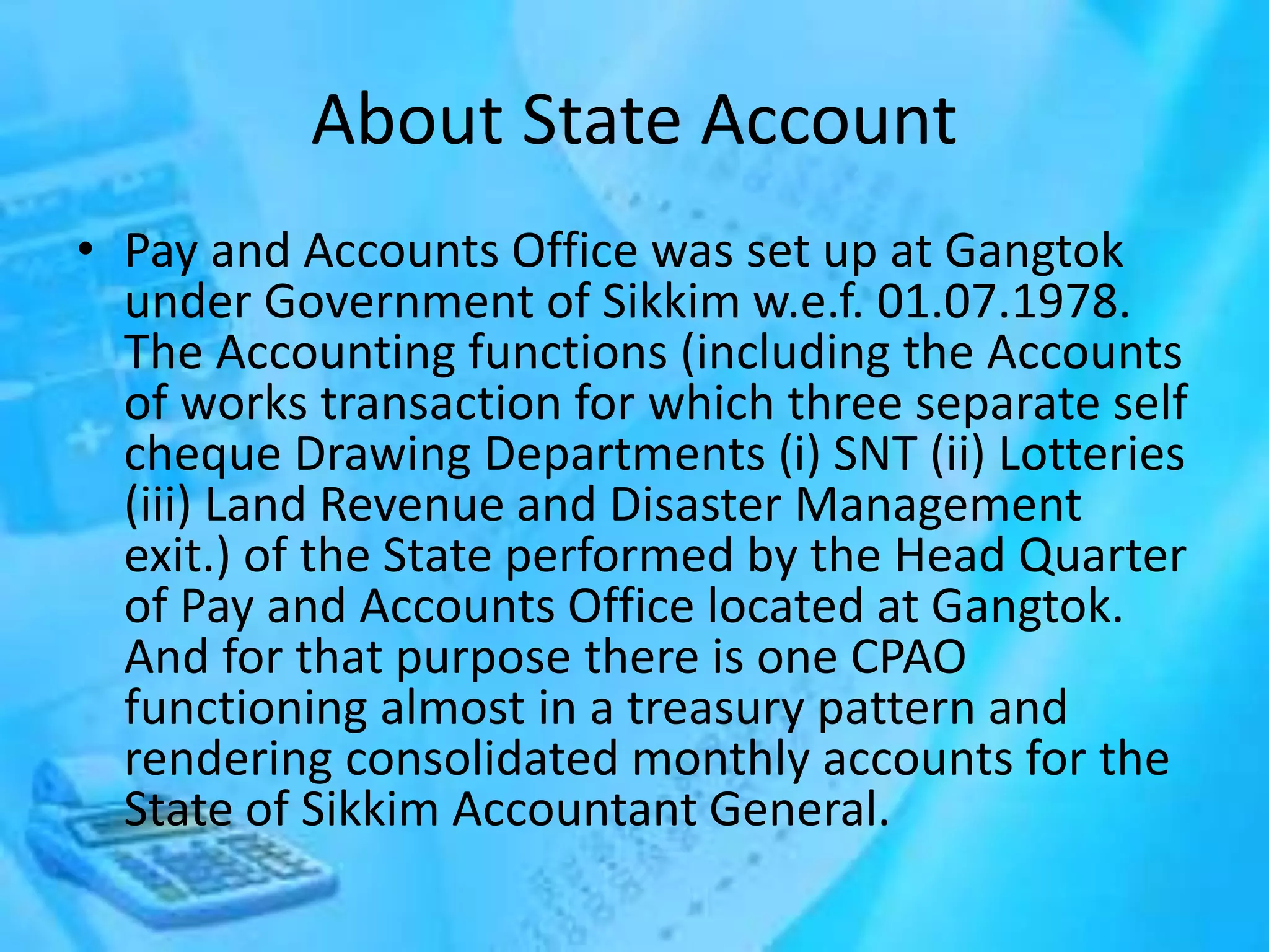 Sikkim accountancy | PPTX