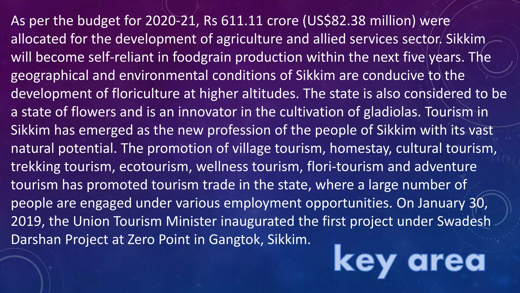 Sikkim Economy | Sikkim Economics Project | PPTX