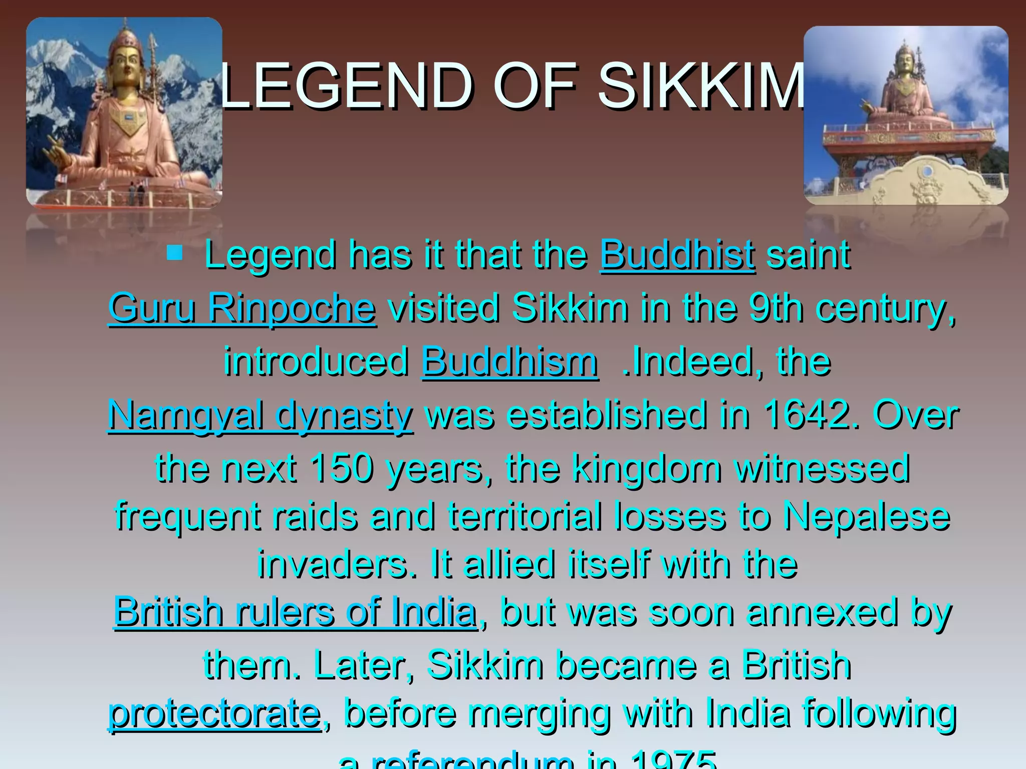 Sikkim ppt Art integrated project | PDF