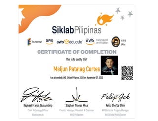 SIKLAB PILIPINAS AWS CLOUD COMPUTING 2020 | PDF