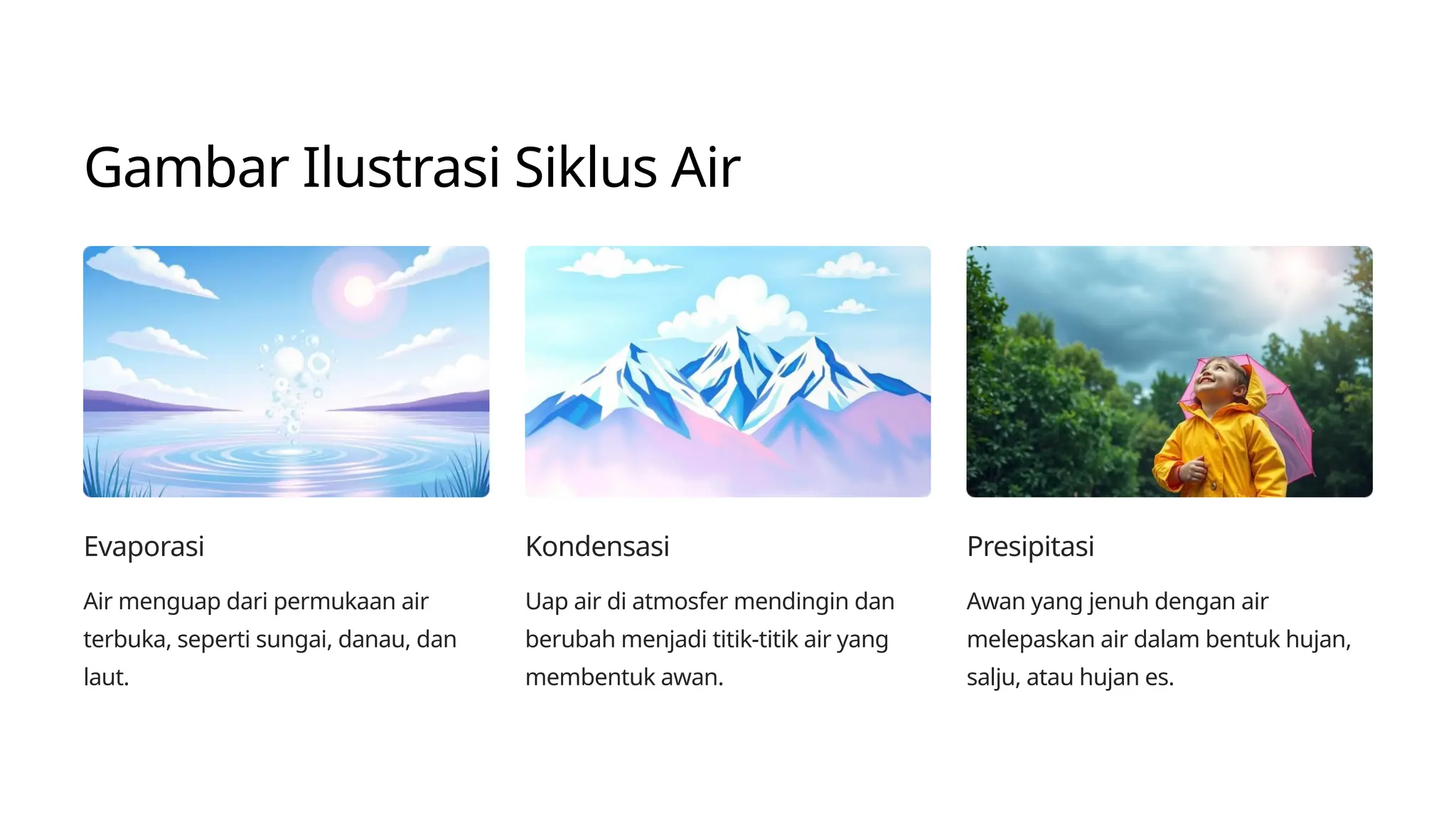 Siklus-Air-Beserta-Tahapannya materi IPAS kelas V SD | PPTX