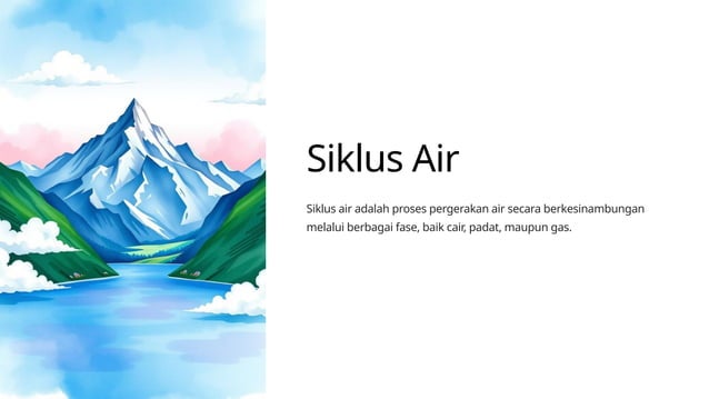 Siklus-Air-Beserta-Tahapannya materi IPAS kelas V SD | PPTX
