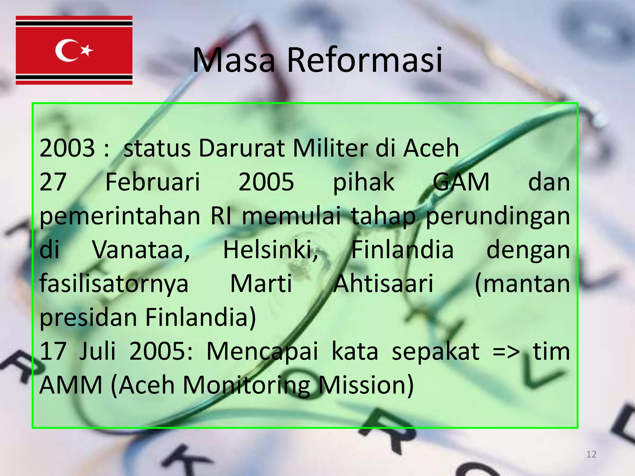 Gerakan Aceh Merdeka by Nesya | PPTX