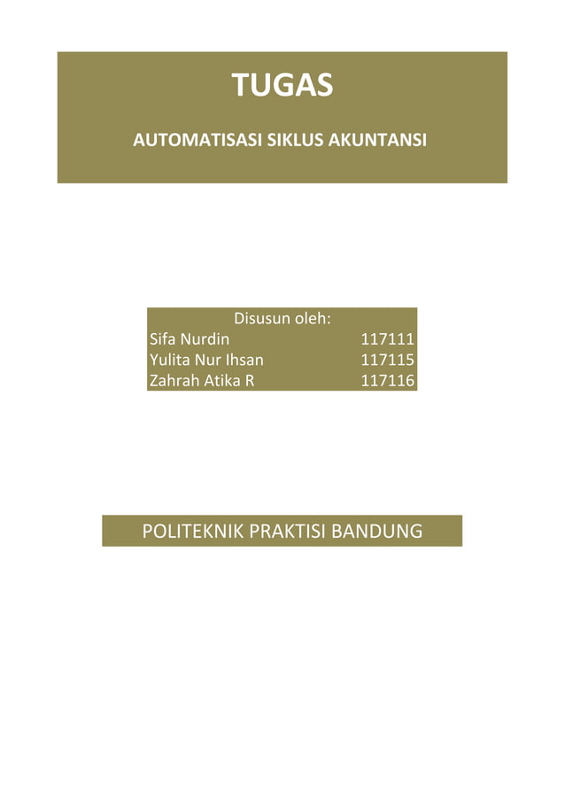 Automatisasi Siklus Akuntansi | PDF
