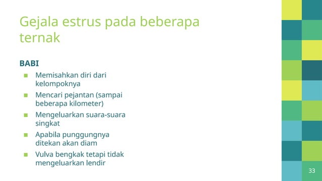 SIKLUS ESTRUS PADA TERNAK BETINA DAN TERNAK JANTAN | PPTX