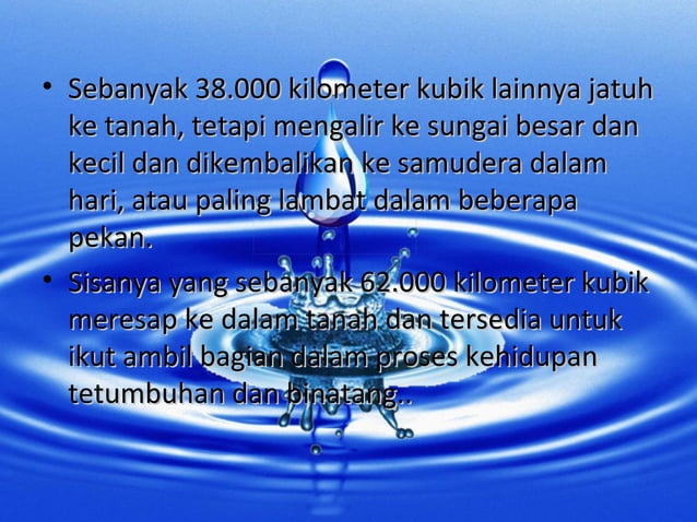 Siklus hidrologi | PPT