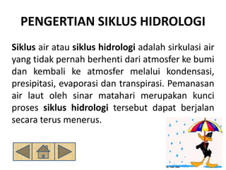 Siklus hidrologi | PPT