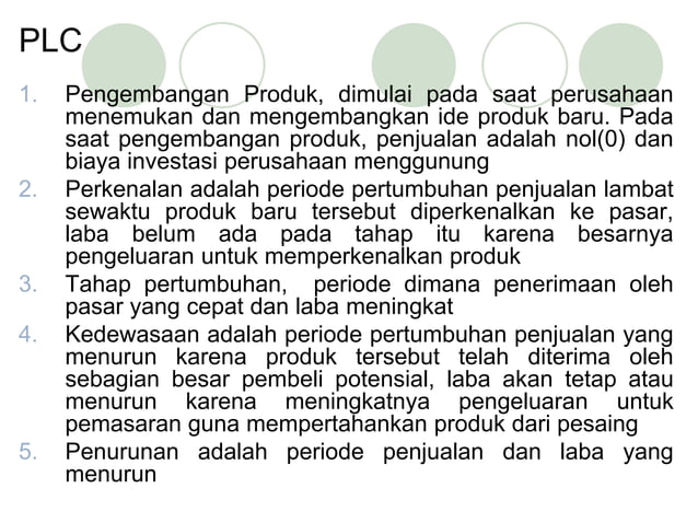 Siklus hidup produk 9 | PPTX