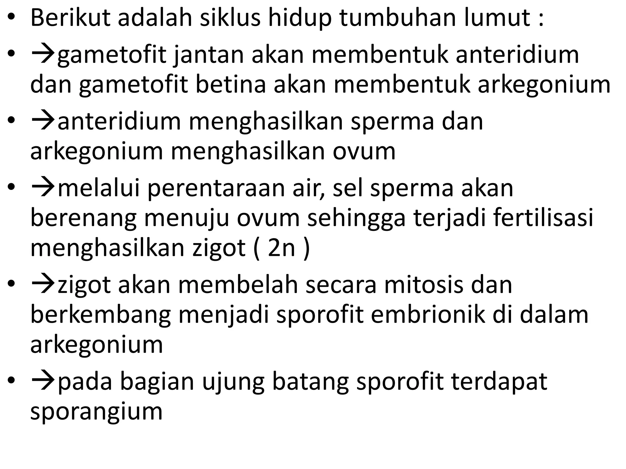 SIKLUS HIDUP TUMBUHAN LUMUT | PPTX