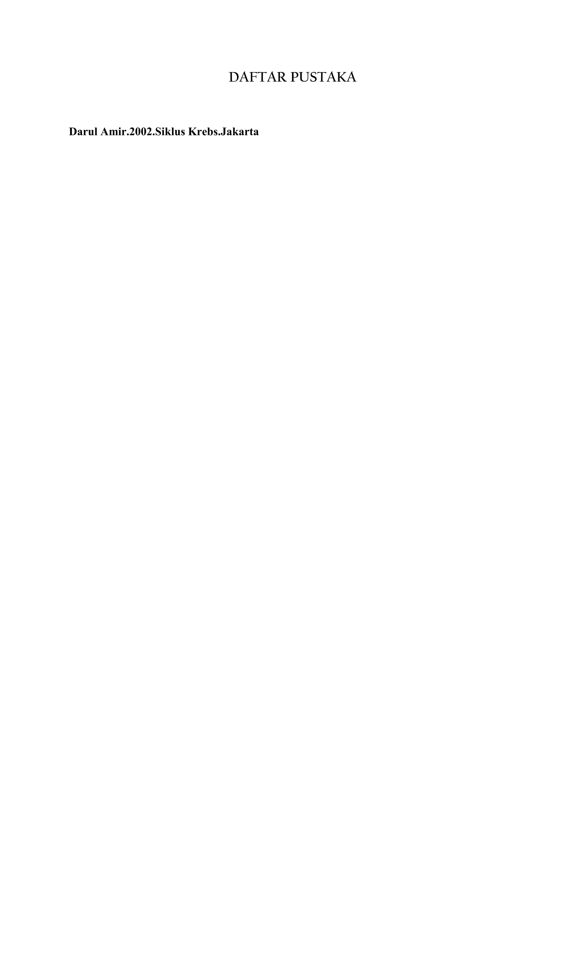 Siklus krebs AKPER MUNA | DOCX