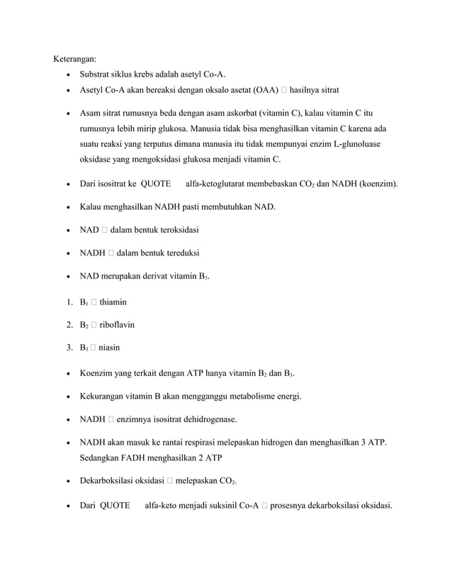 Siklus krebs AKPER PEMKAB MUNA | DOC