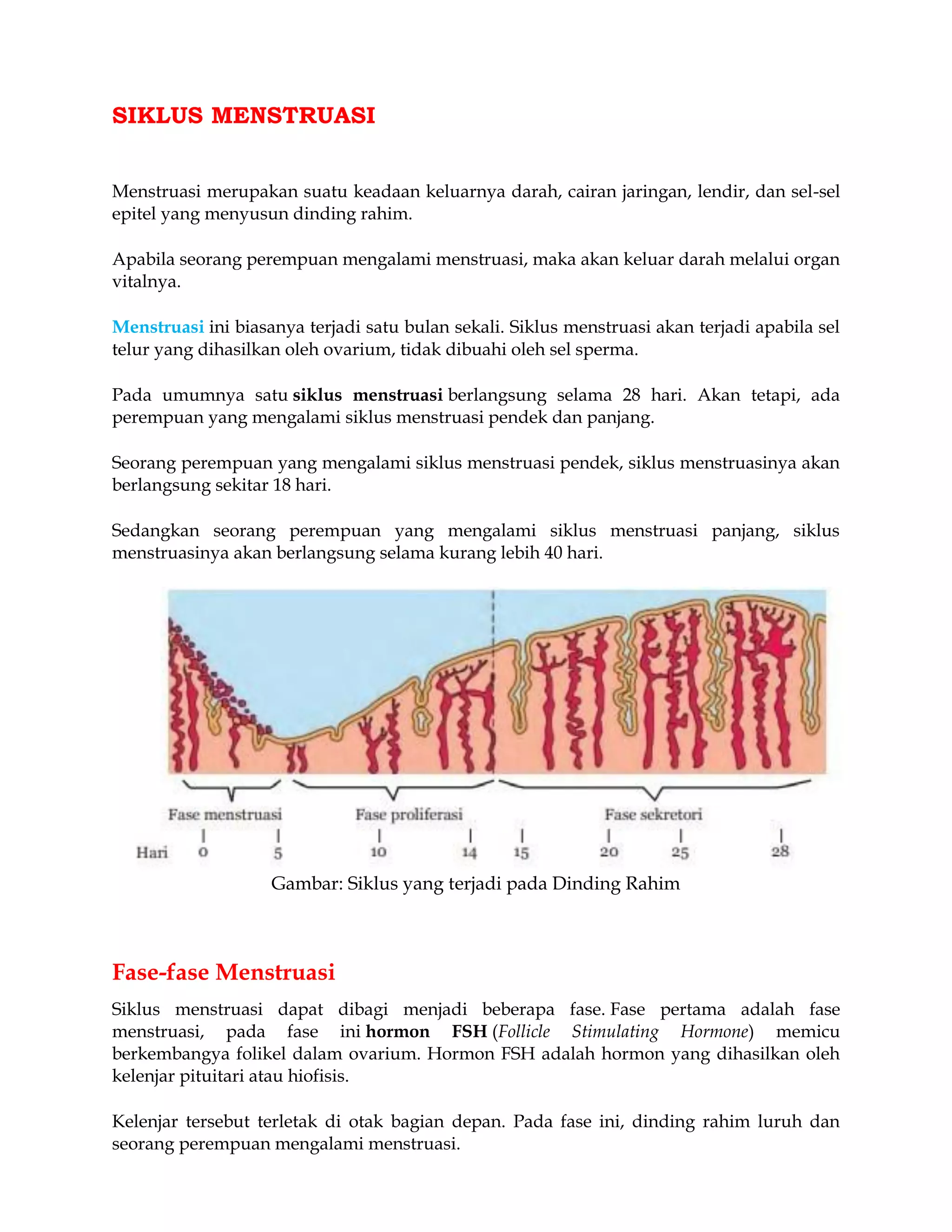Siklus menstruasi | PDF