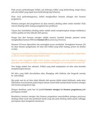 Siklus menstruasi | PDF