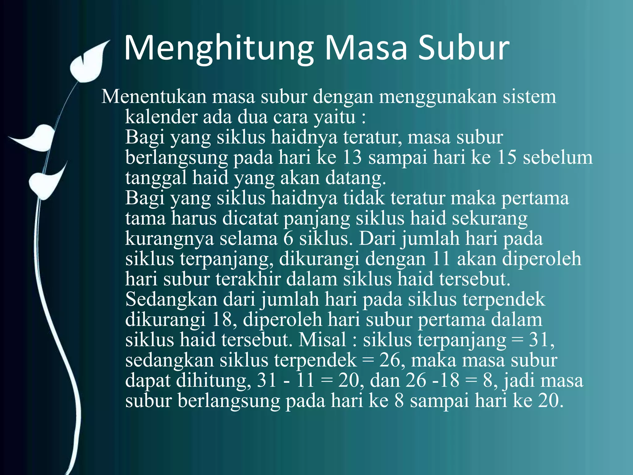 Siklus menstruasi dan hormon kelas 11 Science | PPTX