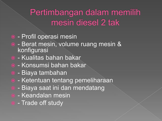 Siklus mesin diesel 2 langkah | PPTX