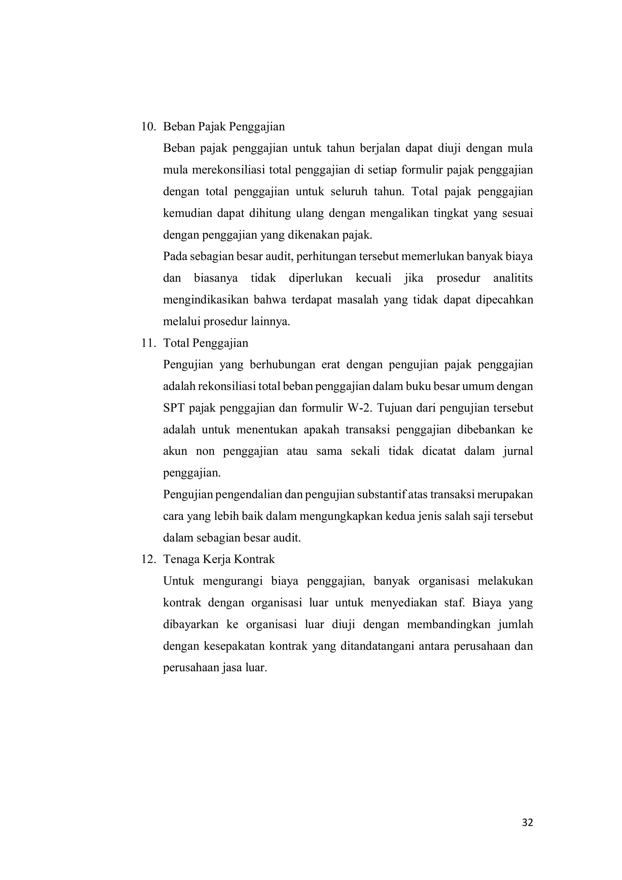 Audit Siklus Penggajian dan Personalia | PDF