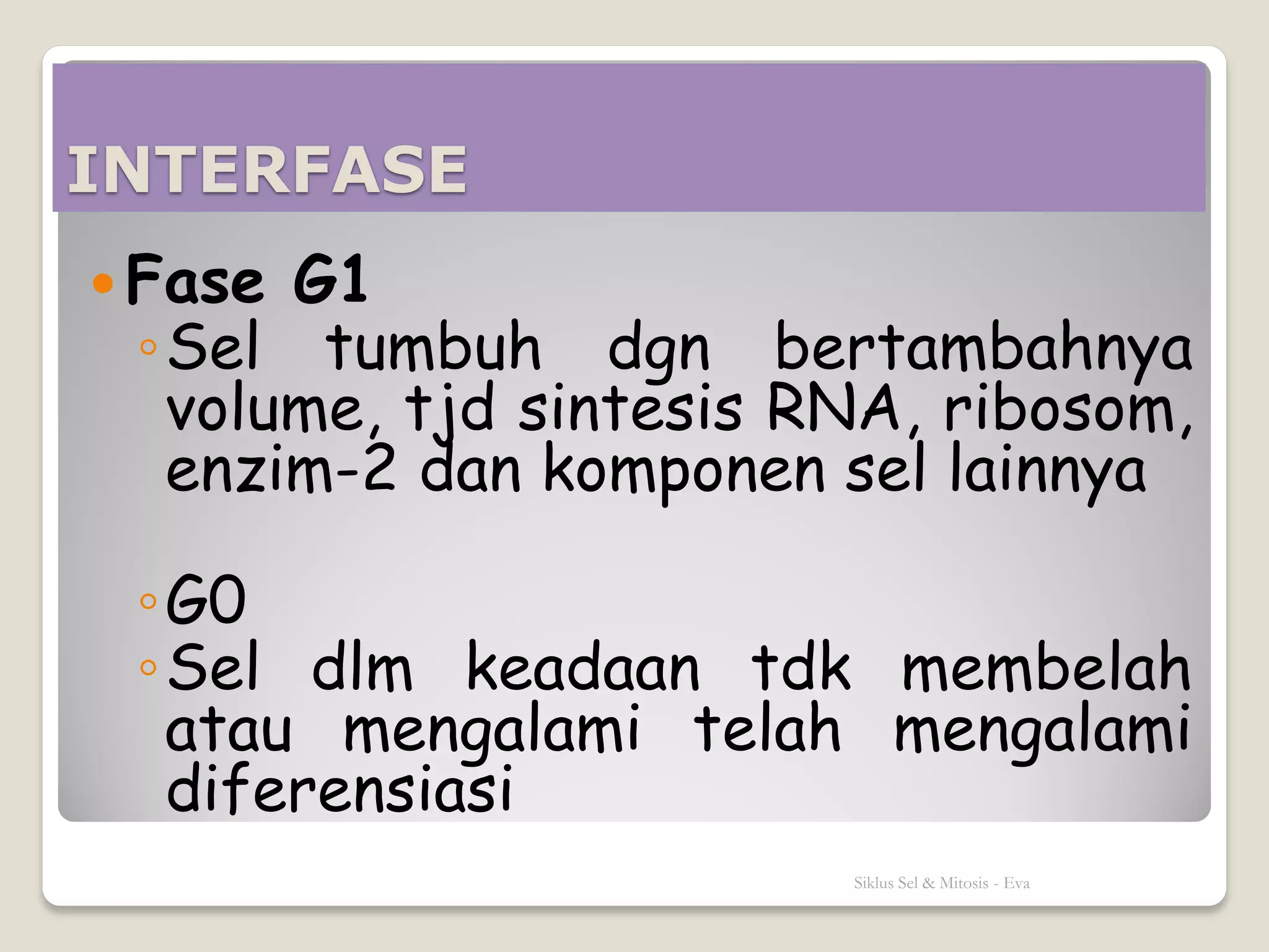 Siklus sel dan mitosis | PDF