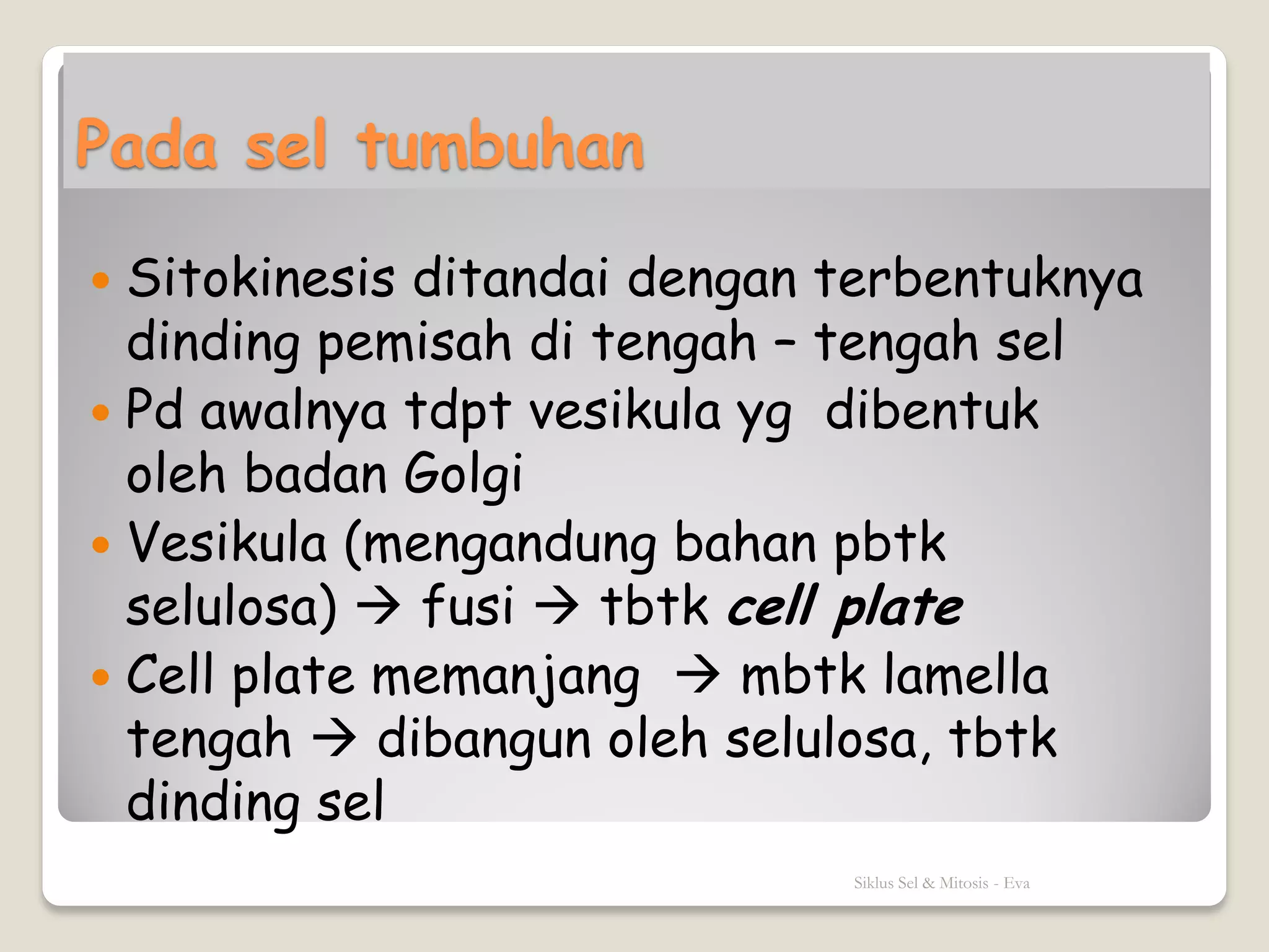 Siklus sel dan mitosis | PDF