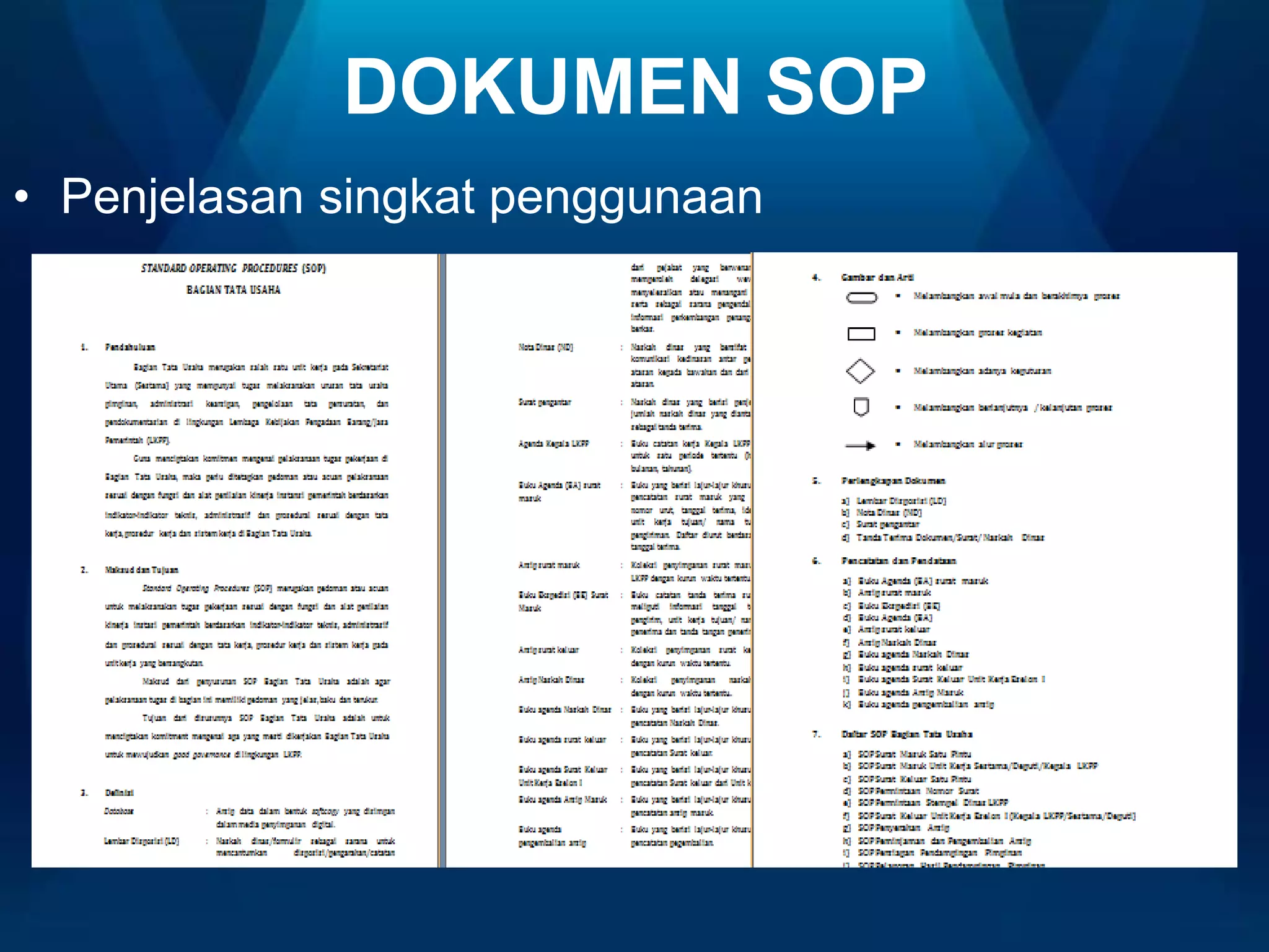 Siklus Penyusunan Standard Operating Procedure (SOP) | PPTX