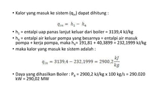 Materi Siklus turbin uap Jurusan Teknik Mesin | PDF