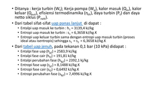 Materi Siklus turbin uap Jurusan Teknik Mesin | PDF
