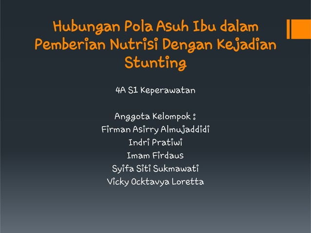 Penyajian Data Stunting (SIK) | PPT