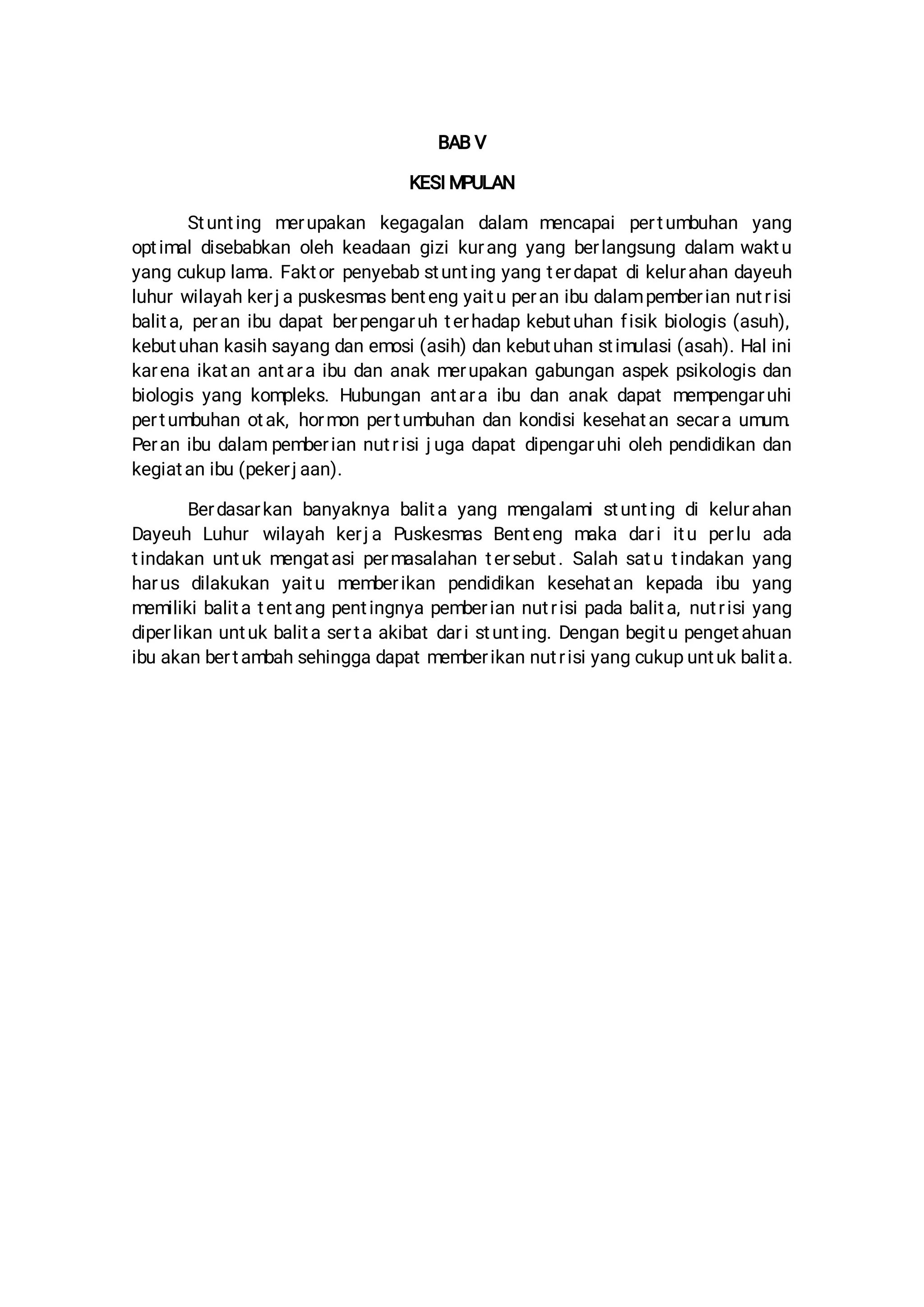 Penyajian Data Stunting (SIK) | PDF