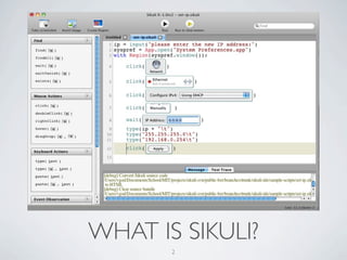Practical Sikuli: using screenshots for GUI automation and testing ...