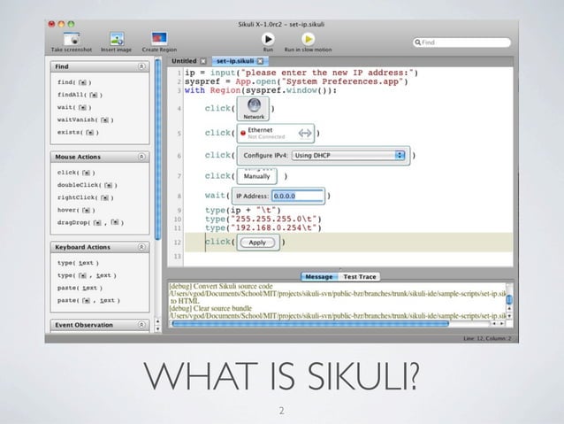 Practical Sikuli Using Screenshots For Gui Automation And Testing Ppt