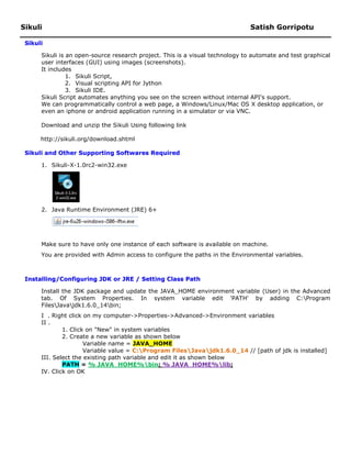 Sikuli | PDF