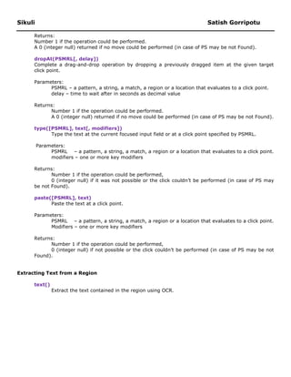 Sikuli | PDF