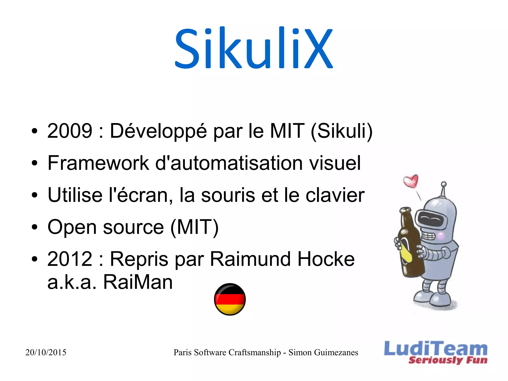 Présentation SikuliX | PPT