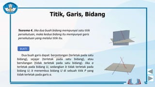 MTK M1 KB2a Geometri Ruang | PPTX