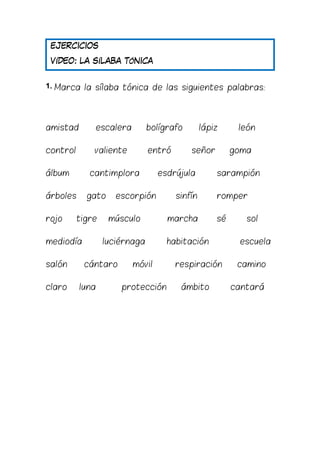 Silaba tonica-2 | PDF