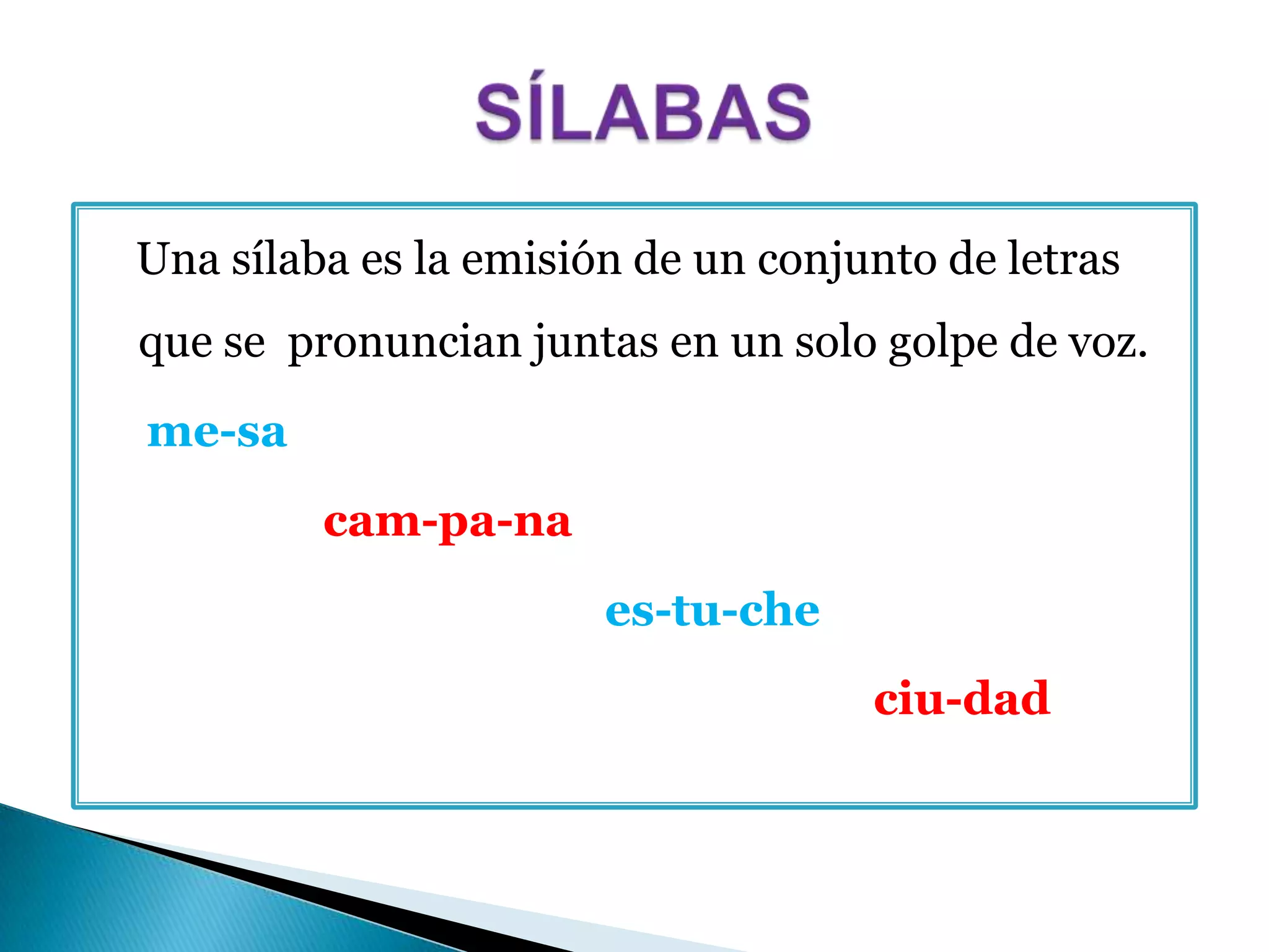 Ortografía: silabas y acentos | PPTX | Music | Entertainment