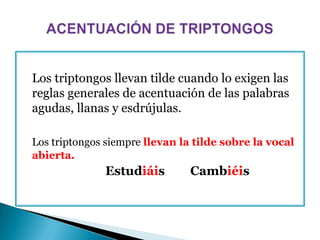 Ortografía: silabas y acentos | PPTX