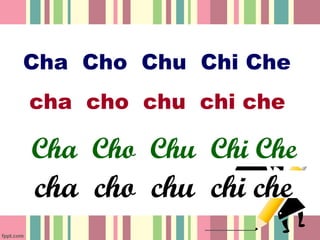 Silabas cha che chi cho chu | PPT