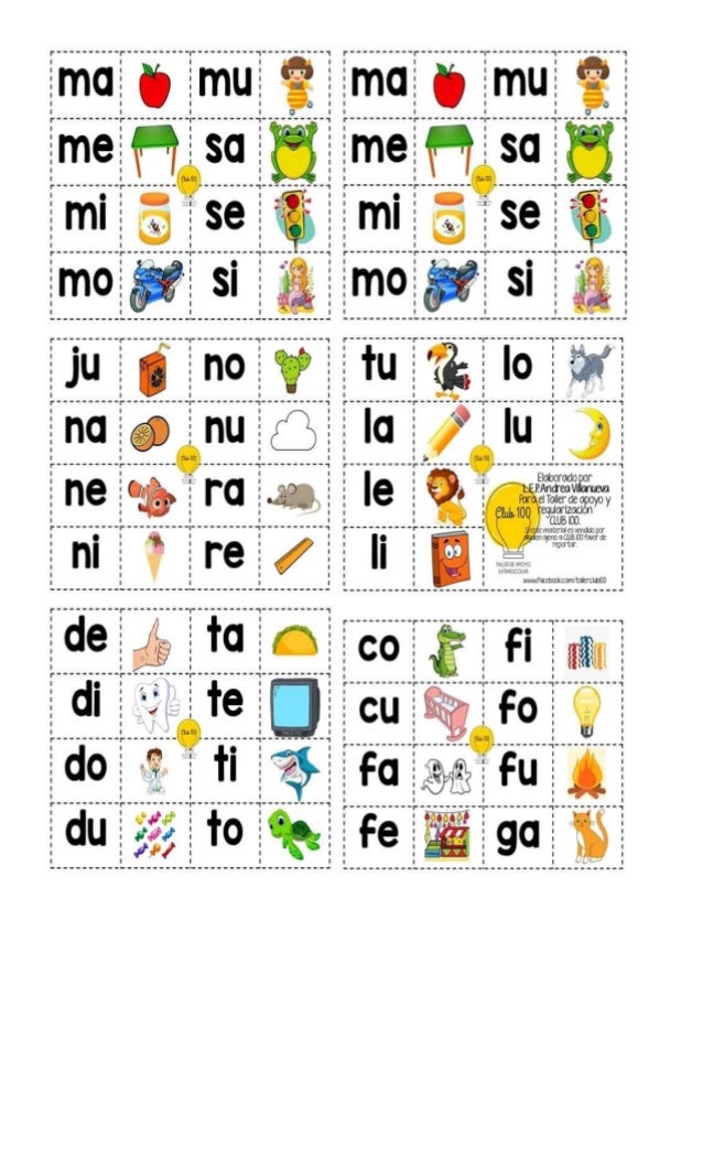 Silabas con imagenes