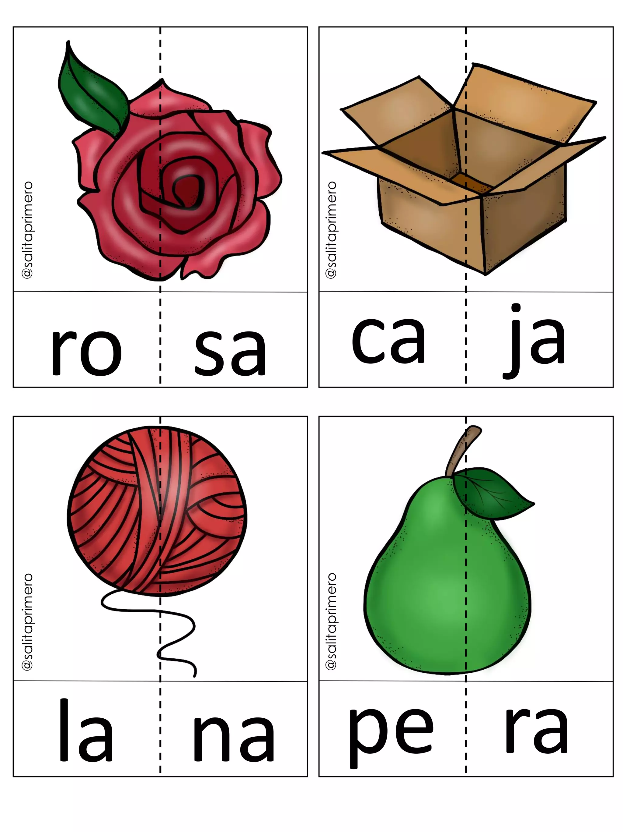 Silabas cortar | PDF