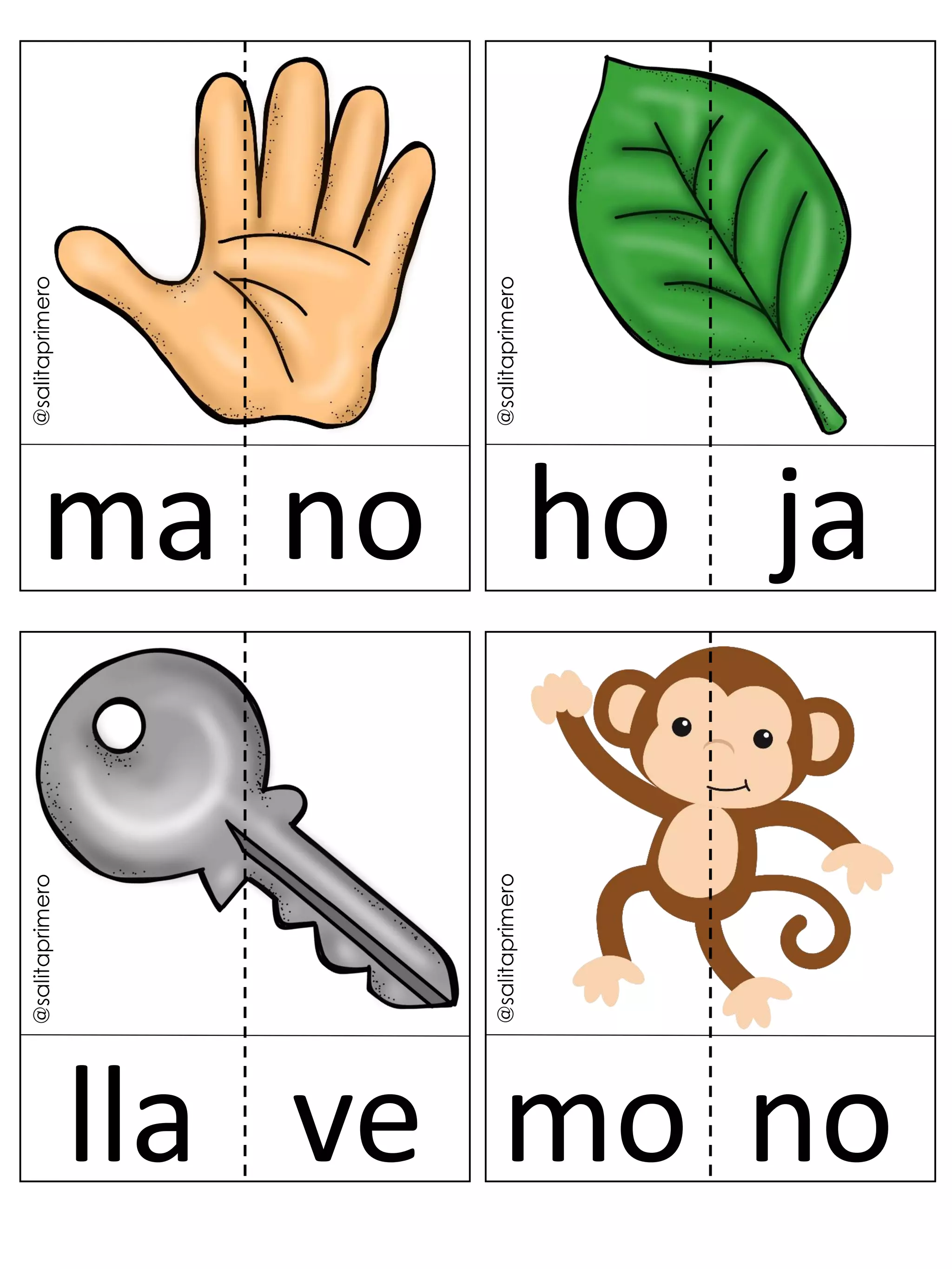 Silabas cortar | PDF