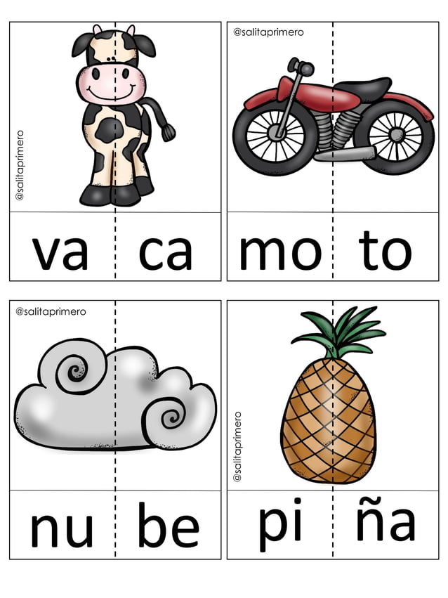 Silabas cortar | PDF