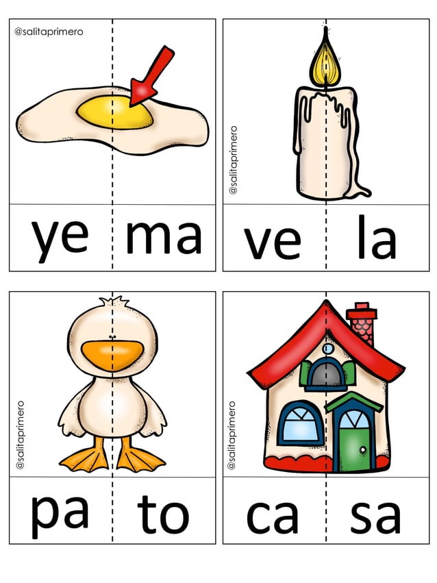 Silabas cortar | PDF