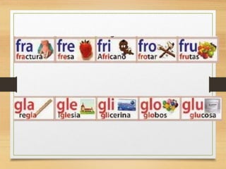 Silabas dobles | PPTX