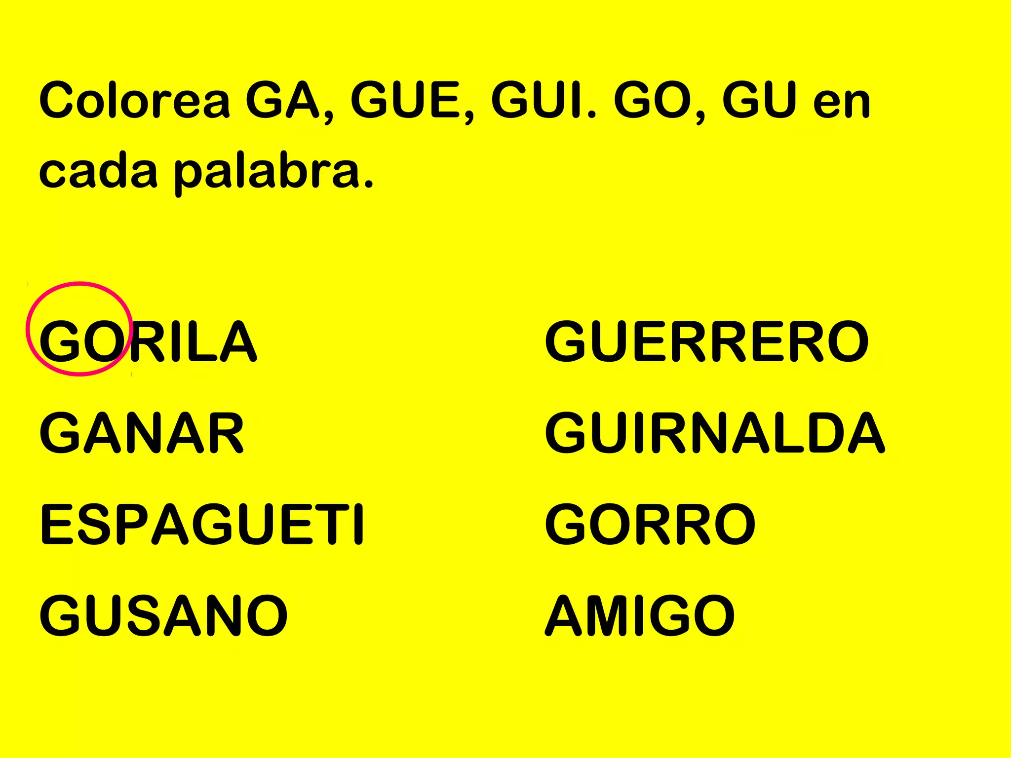 Silabas ga gue gui go gu | PPT