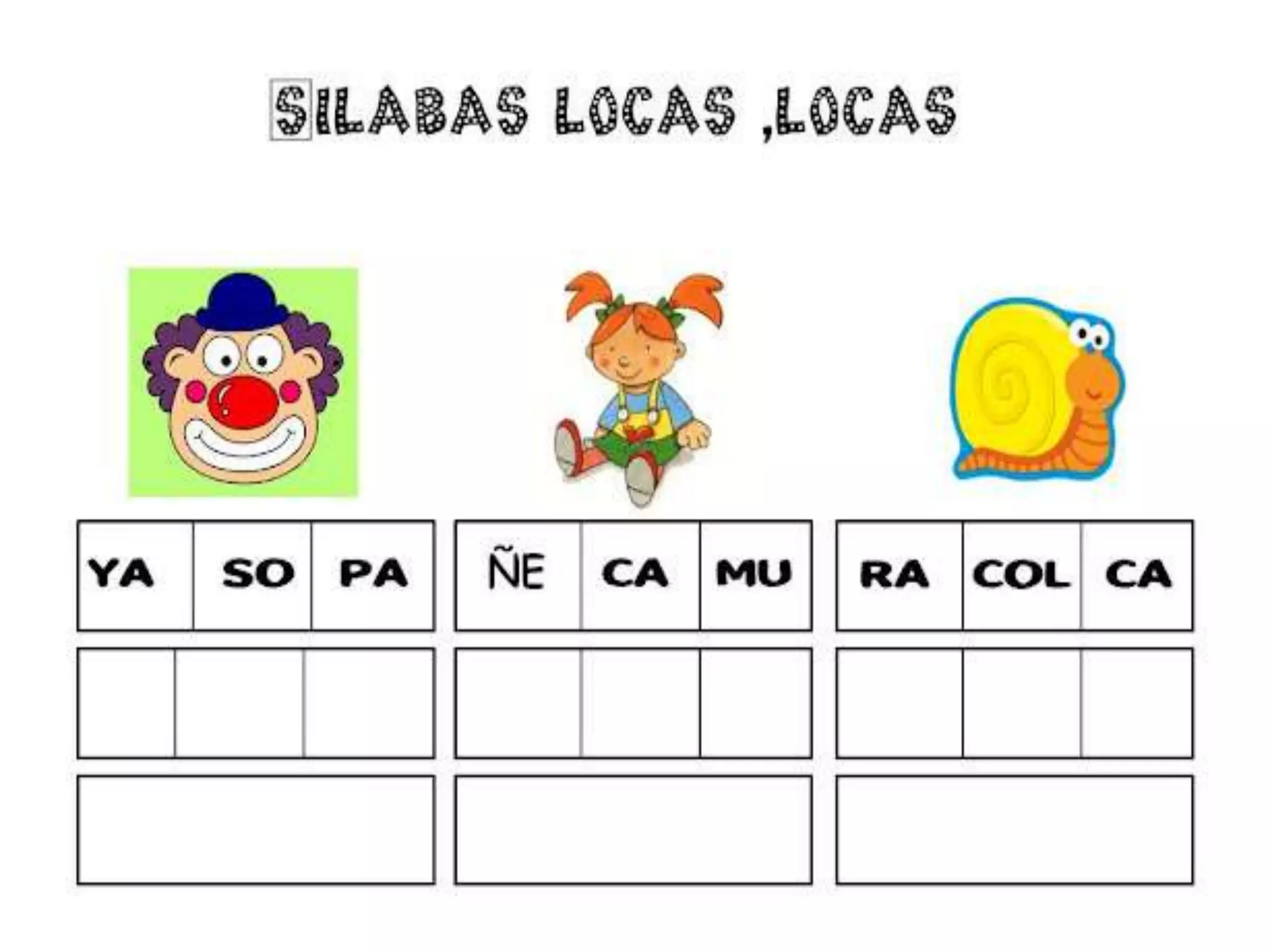 Silabas locas | PPTX