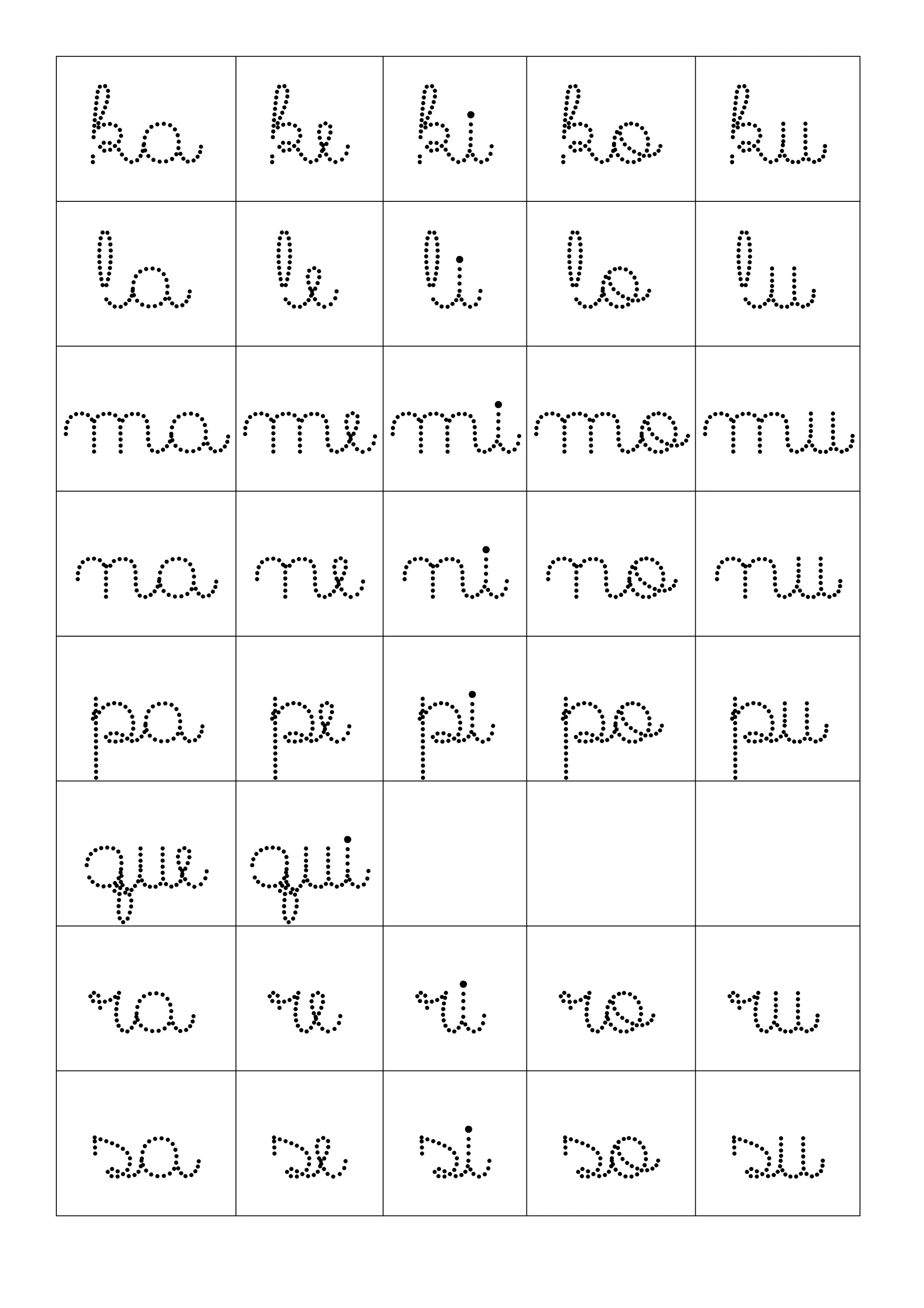 Silabas pontilhadas | PDF