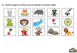 silabas recorta y pega para aprender a leer | PDF
